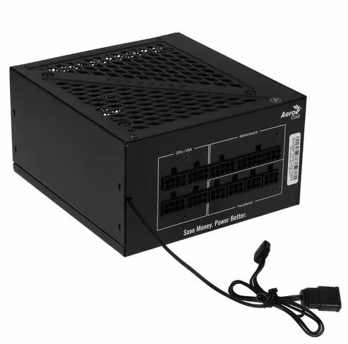 Блок питания Aerocool MIRAGE 750W (MIRAGE GOLD 750W) черный - 80+ Gold, ATX 20+4 пин, 4 pin + 4 pin x2 CPU, 8 SATA, 2 x 6+2 pin PCI-E