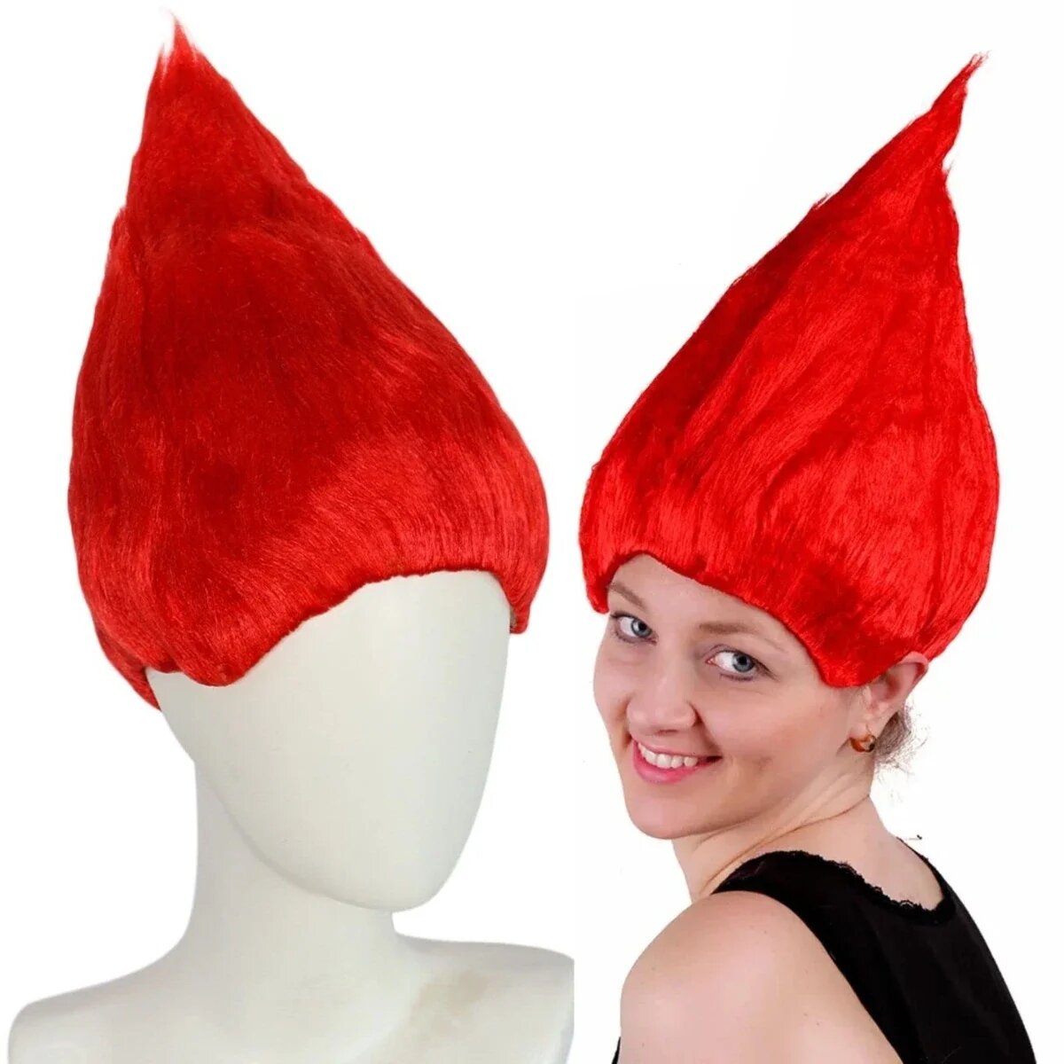 Синтетический парик Anxin фиолетовый Red