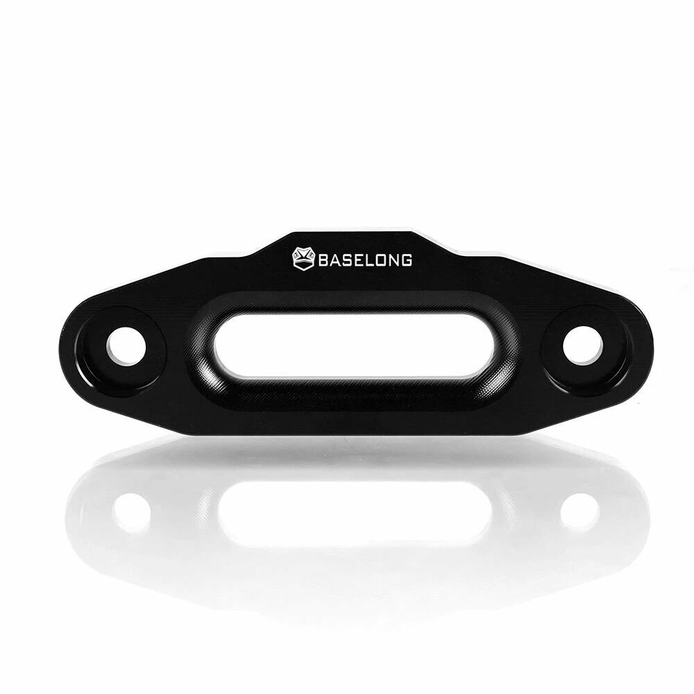 Алюминий для ATV 3000-4000 фунтов синтетический монтажный трос лебедки 124 мм Черный, BASELONG black