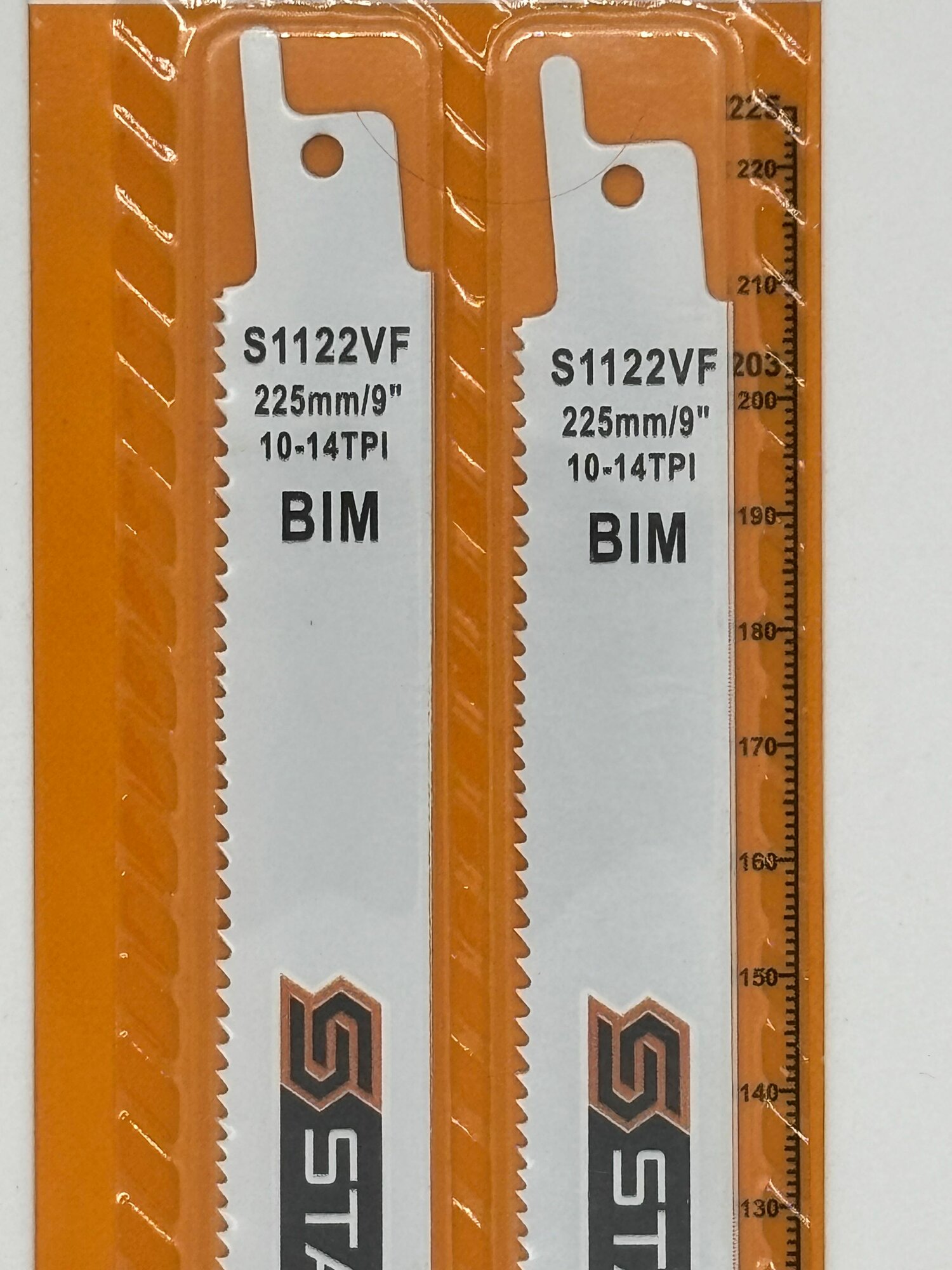 Полотно для сабельных ножовок металл-пластик 225мм STABIL 2шт