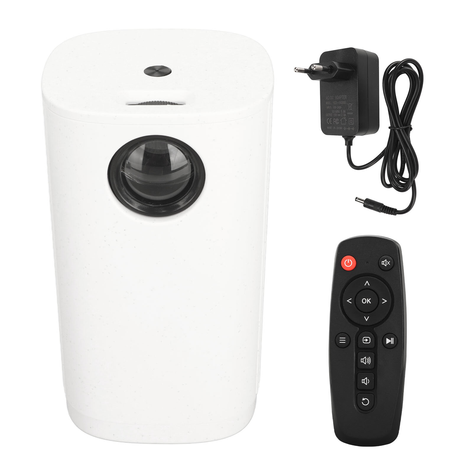 Мини-проектор для ноутбука 1920x1080 Full HD LCD с поддержкой WiFi, тот же экран, USB AUX-вход для Android IOS, штекер EU 100-240 В