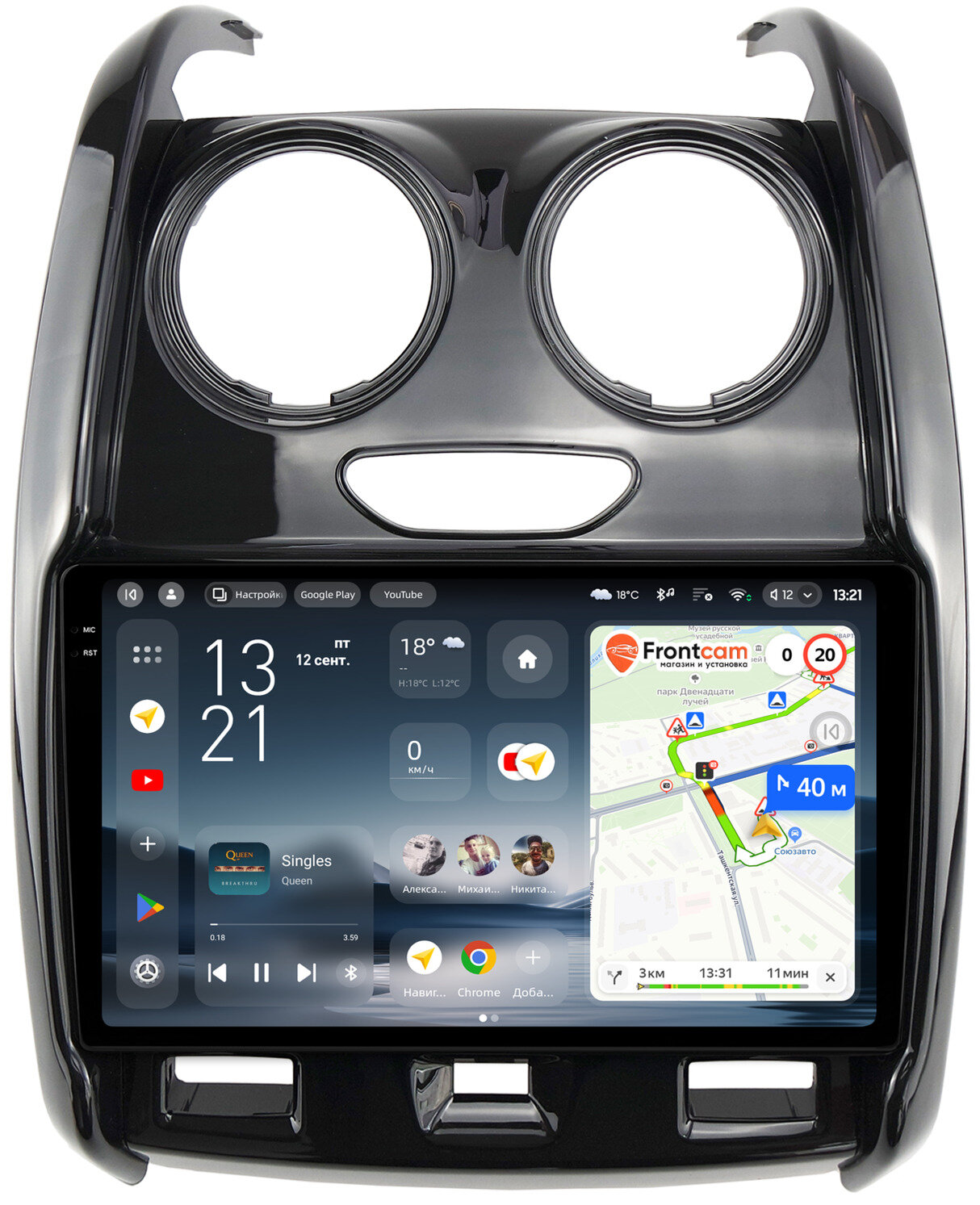 Штатная магнитола Teyes CC4 Pro 2K 8/128 9.5" RM-9-RE046N Renault Duster 2015-2021 (глянцевая) Android 13 (4G-SIM, DSP, QLed, AI)