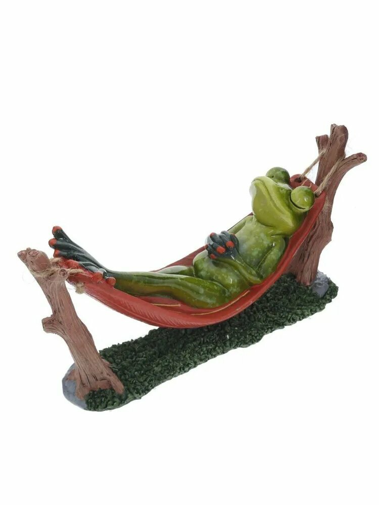 Фигурка декоративная Лягушка "Дрема", 20х4,5х9,5 см