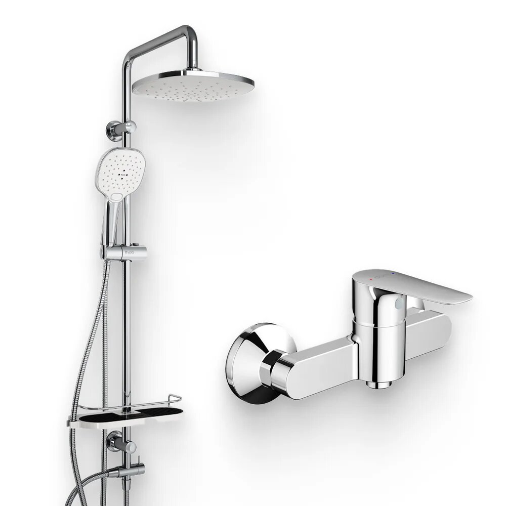 Душевой комплект Смеситель для душа Dorff Prime new / Стойка Prime