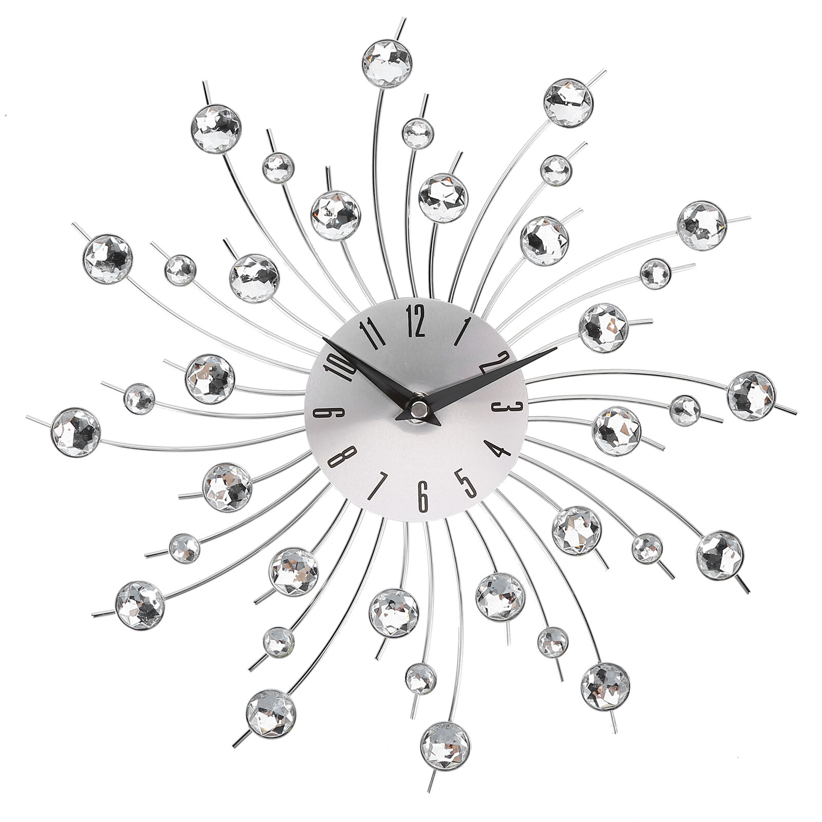 Винтажные настенные часы из кованого железа, бесшумные, не тикающие, декоративные часы для спальни, кухни, офиса, деревенского стиля, большие