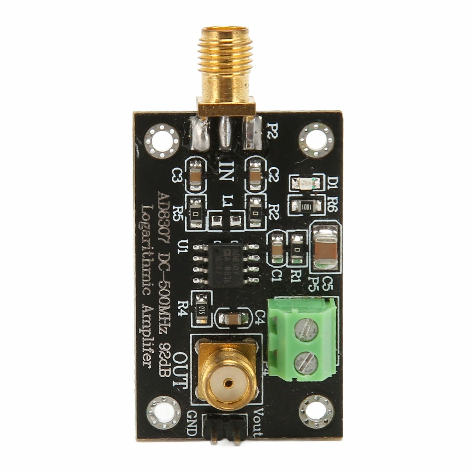 Детектор мощности радиочастот AD8307 DC до 500 МГц, измеритель мощности антенны, логарифмическое устройство измерения сигнала радиочастотного передатчика