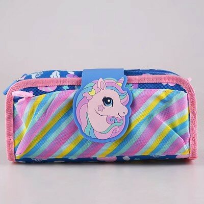 Пенал Smiggle, с пряжкой-единорогом, для начальной и средней школы