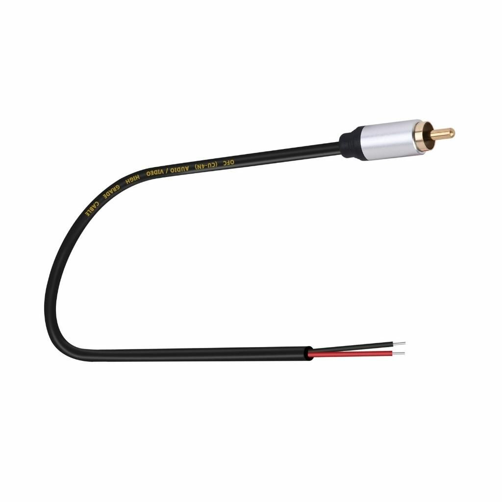 Аудиокабель RCA штекерный разъем lotus head кабель подходит для аудио- и видеокабеля усилителя динамика-серебристый