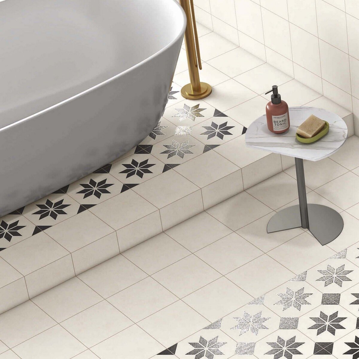 Керамогранит Motto Levels Beige Decor 1016 20x20 N100086 матовая Износостойкая, Мелкоформатная, Морозостойкая, морозостойкая