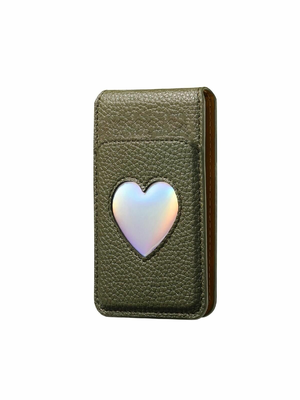 Чехол для телефона на руку, Наклейка на заднюю панель мобильного телефона из искусственной кожи, держатель для карт мобильного телефона, держатель для карт-серый