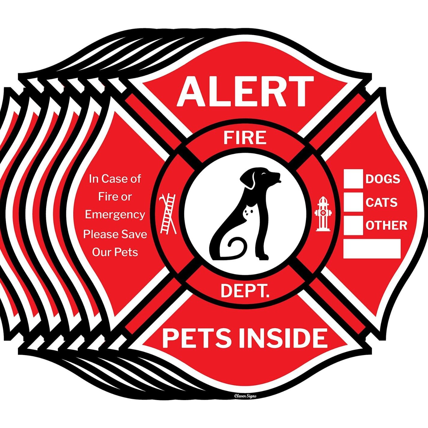 50 шт. наклеек с предупреждением о спасении домашних животных в случае пожара, водонепроницаемые виниловые наклейки для окон или дверей дома, предупреждающие этикетки о домашних животных внутри со значками собак и кошек и редактируемыми разделами для