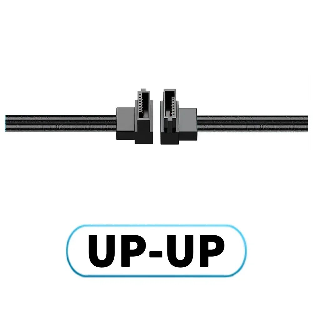 SPEEDIER кабель SATA 3.0 черный 6 Гбит/с 50cm, UP-UP