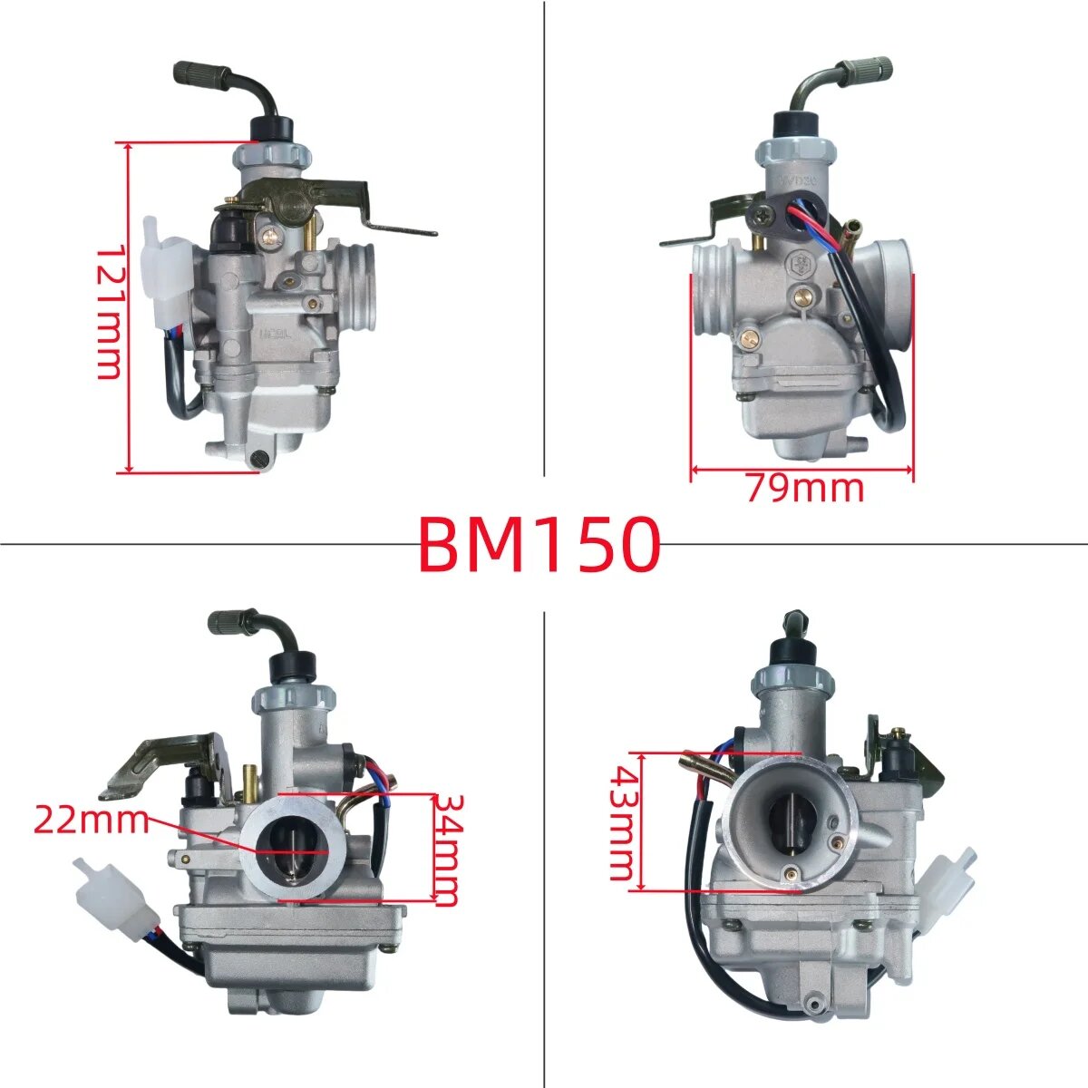 Карбюратор мотоцикла для Bajaj Boxer BM150 BM 150 Pulsar BM150 BC150 Bajaj 150, модификация автомобиля, квадроцикла, автомобиля с изогнутой балкой, BM150