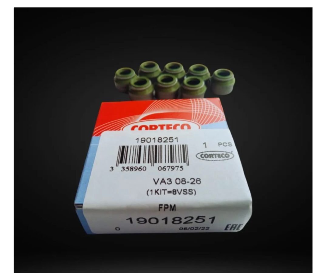 Маслосъемные колпачки 8V Приора Калина 2101-15 8шт Corteco