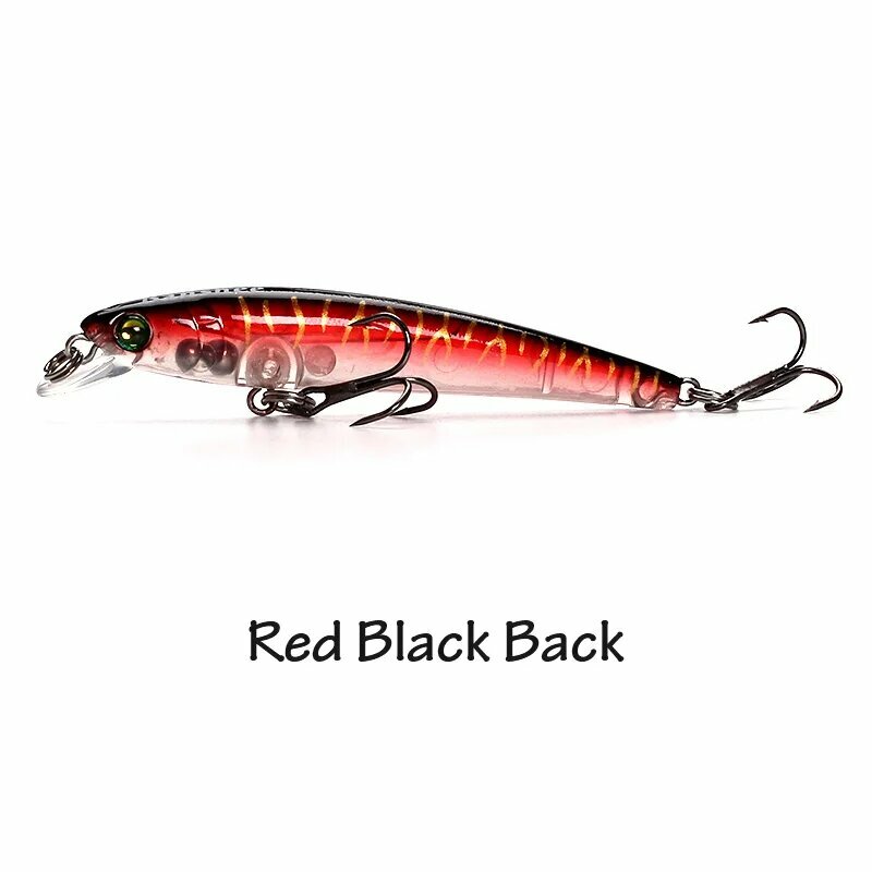 Воблер Banshee 70 мм, Red Black Back, 4,5 г