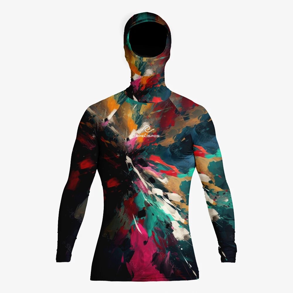 Женская облегающая толстовка с капюшоном для серфинга, одежда для фитнеса, купальник для мужчин из лайкры, летняя пляжная одежда с УФ-капюшоном L, FSPELLMCL247222