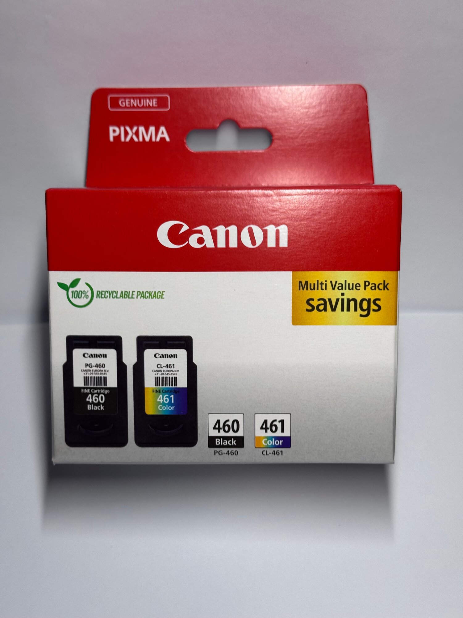 Комплект картриджей Canon PG-460/CL-461, для струйной печати, 2 шт