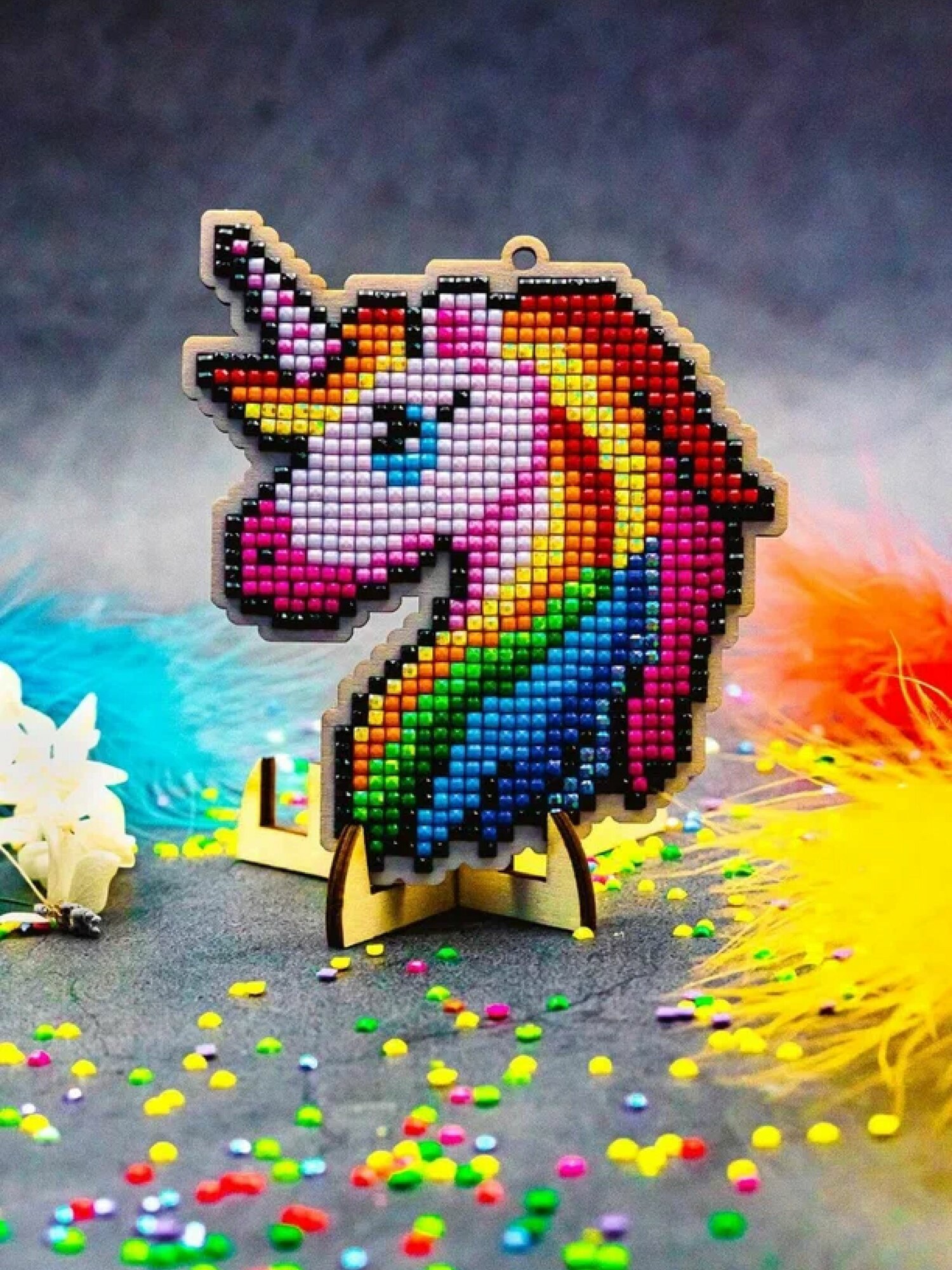 Алмазная мозаика для детей Единорог