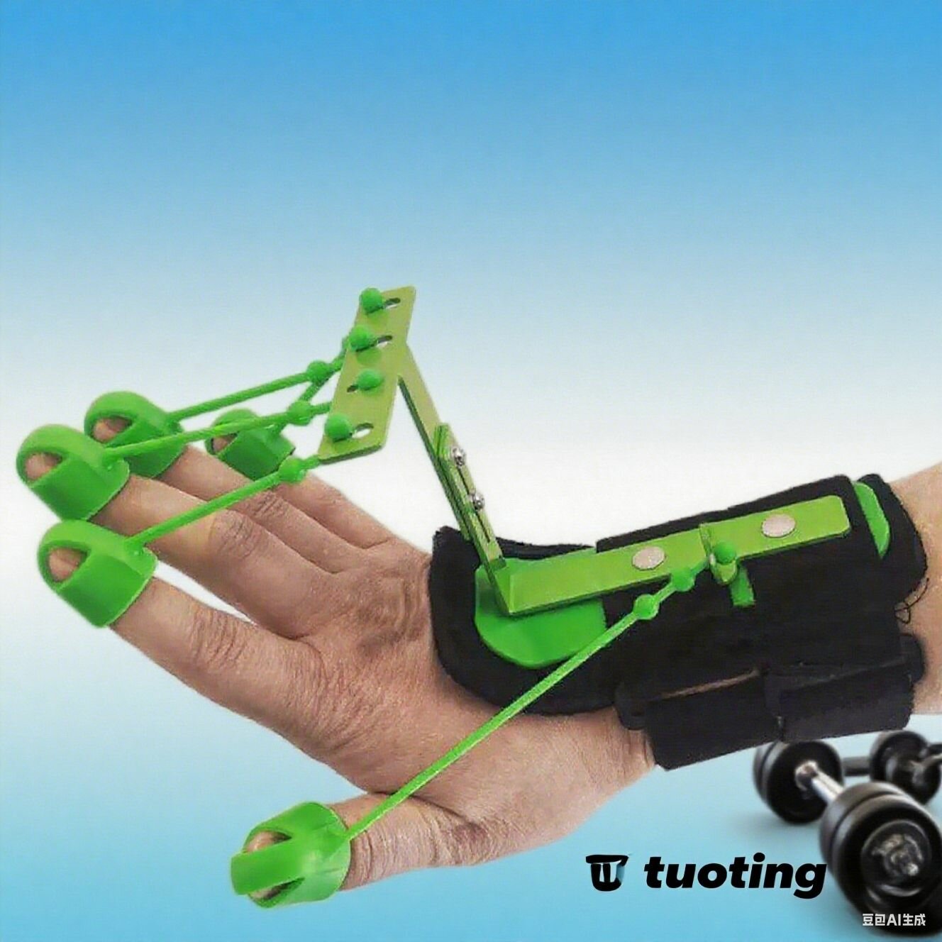 Тренажёр пальцев рук после перенесённого инсульта,5-30LB, Тренировка натяжения хвата