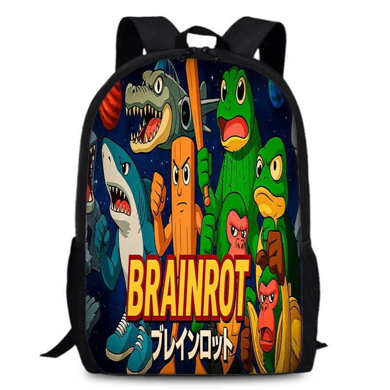 Tungtungsahur animal backpack with oxford fabric for casual wear and daily activities size 29