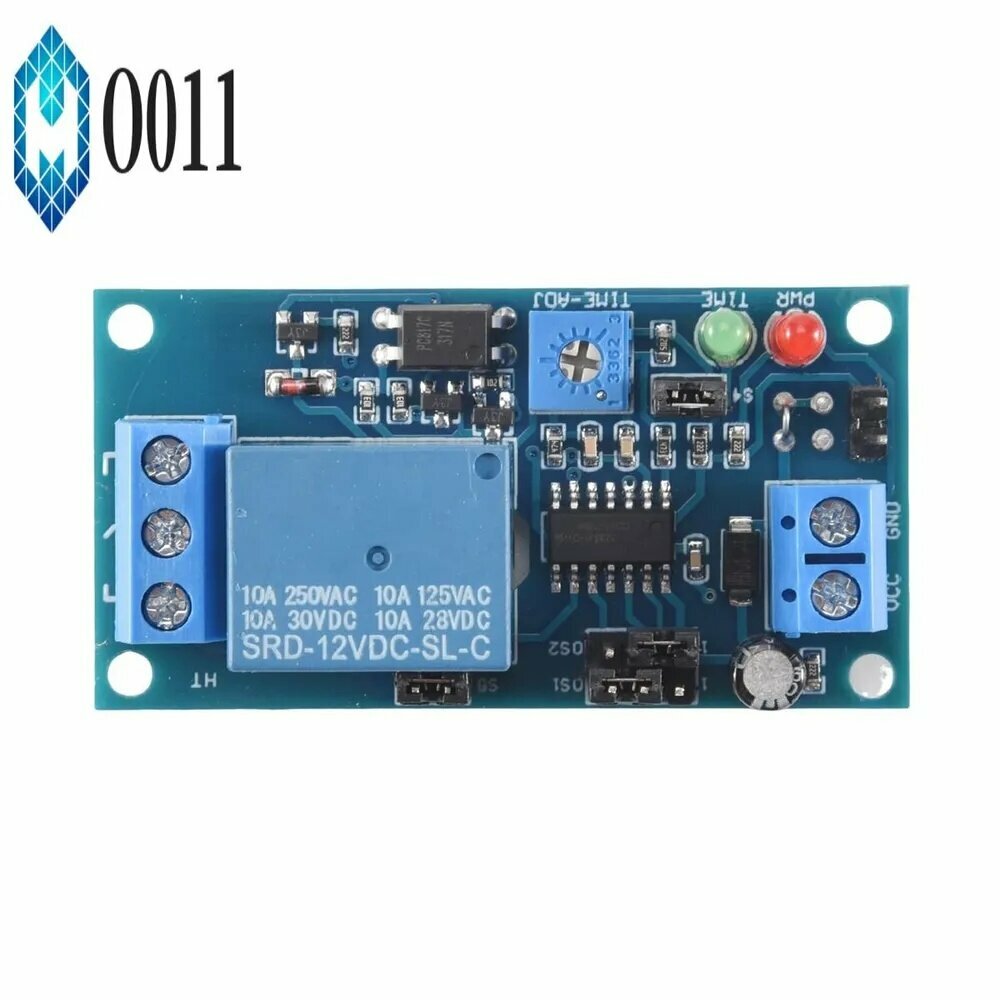 (A F V K) 12 В постоянного тока Реле задержки Задержка включения / выключения Модуль переключателя с таймером