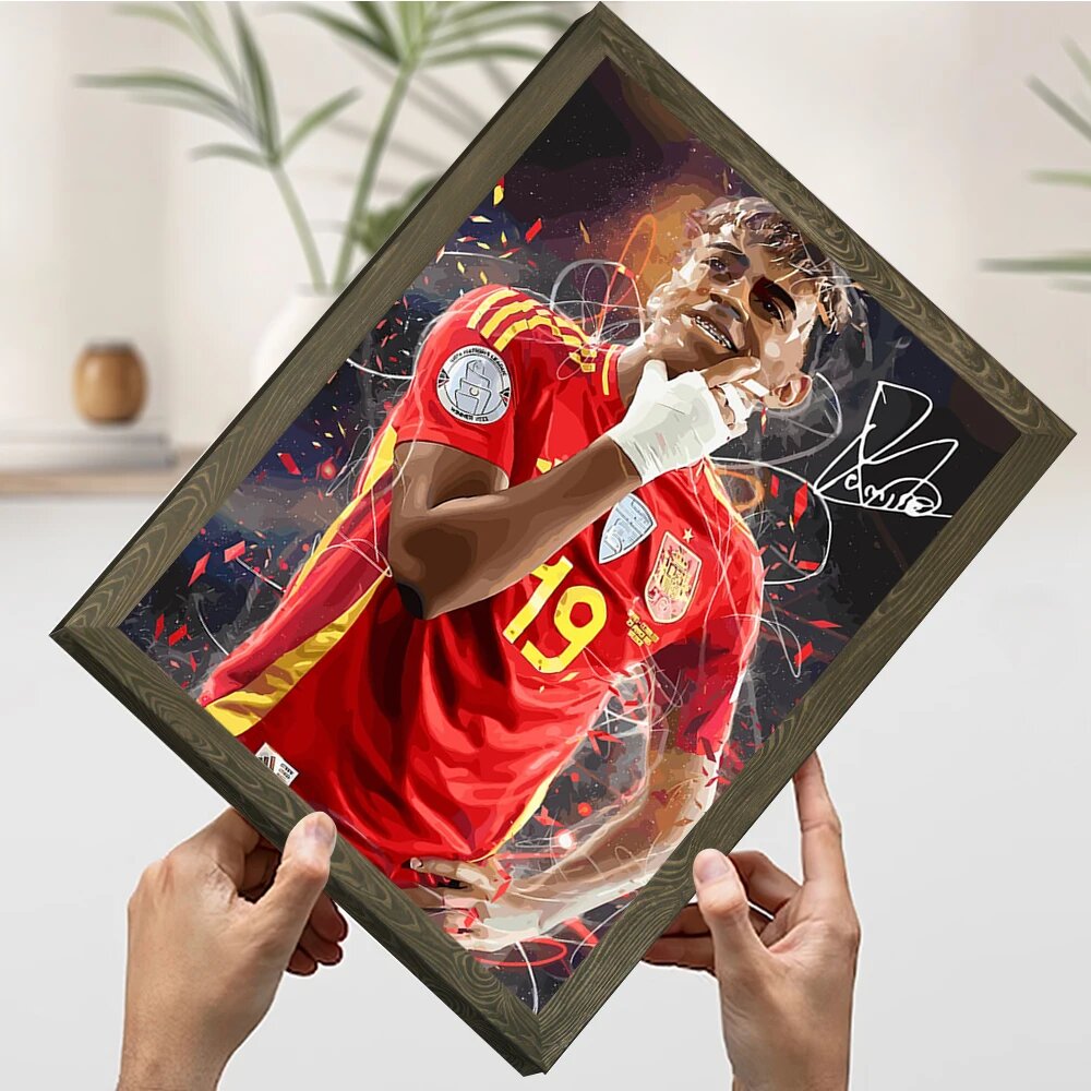 Настенная картина "Ламин Ямал Испанская национальная сборная" 23.6x15.7In(60x40cm), FB211