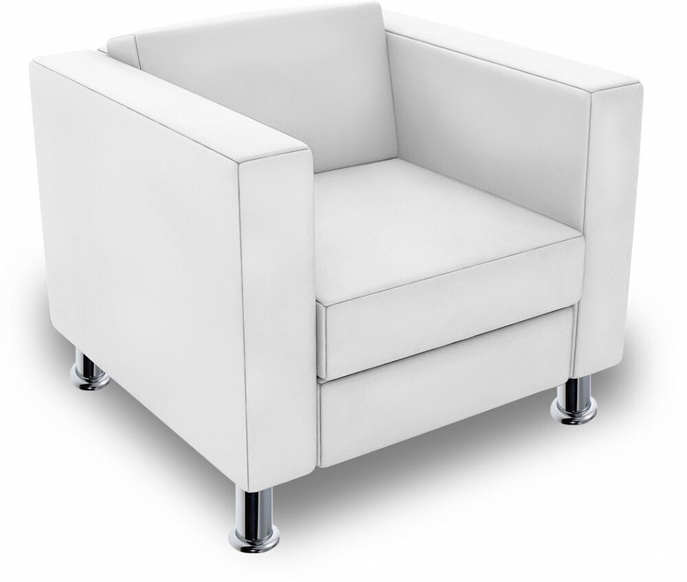 Офисное кресло Атикс (Бит) Белый Экокожа, 87х85х74 см