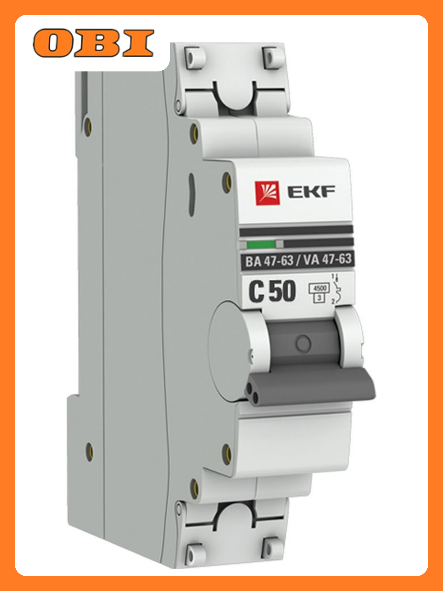 Автомат однополюсный EKF PROX 1P 50А С