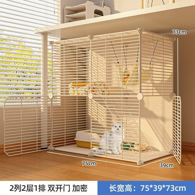 Кошачья клетка Домашний туалет Кошачья вилла в одном стиле [Бесплатные подарки при размещении заказа] Средний