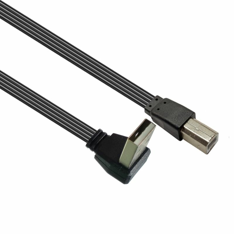 Кабель для передачи данных принтера USB-USB B flat-0,2 м-AMUP-BMST