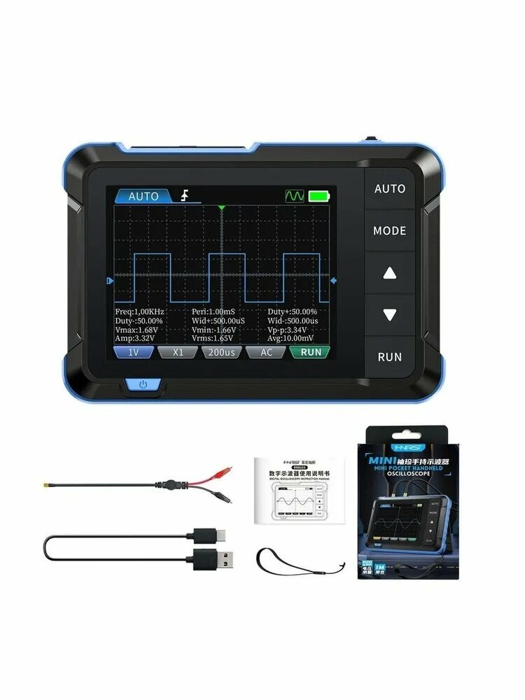 Портативное измерительное оборудование FNIRSI DSO153, компактное и многофункциональное устройство "два в одном"