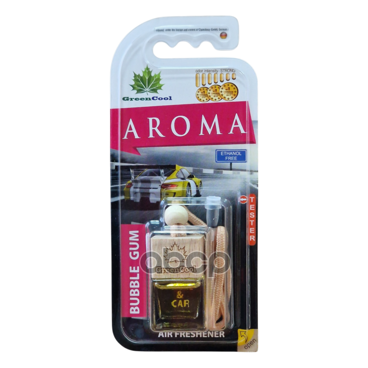 Автомобильный ароматизатор подвесной GreenCool AROMA BUBBLE GUM, GreenCool арт. GC3696
