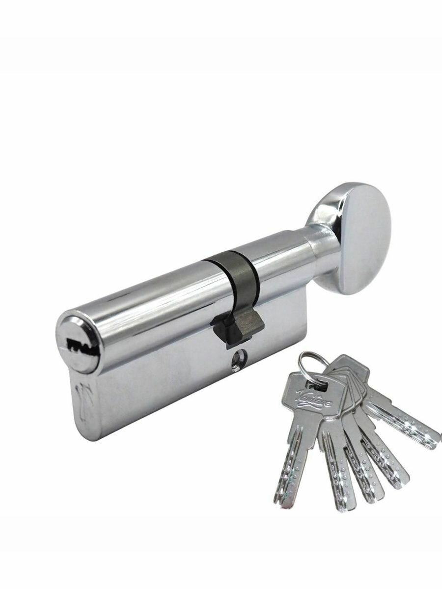 Цилиндровый механизм Vantage ZC 80 мм (30с/50) CP хром (5 ключей)