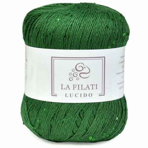 Пряжа La Filati Lucido 80037 (6 мотков, 50г/445м) зелёный