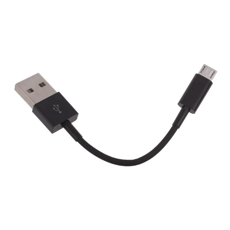 Кабель для передачи данных USB-Micro USB, короткий кабель, 10 см, черный