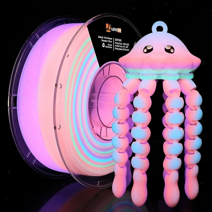 3d принтер FDM PLA Материалы , Радуга ночного света No. 7, высококачественный материал пластиковая проволока диаметром 1,75 мм