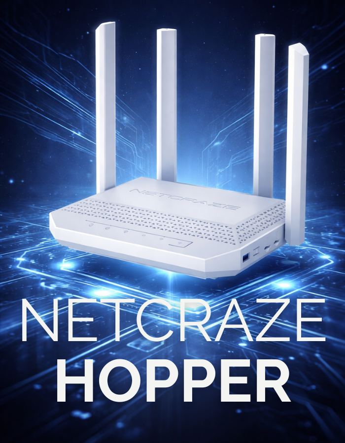 4G Wi-Fi роутер Netcraze Hopper 4G+ NC-2312, двухдиапазонный Wi-Fi 6