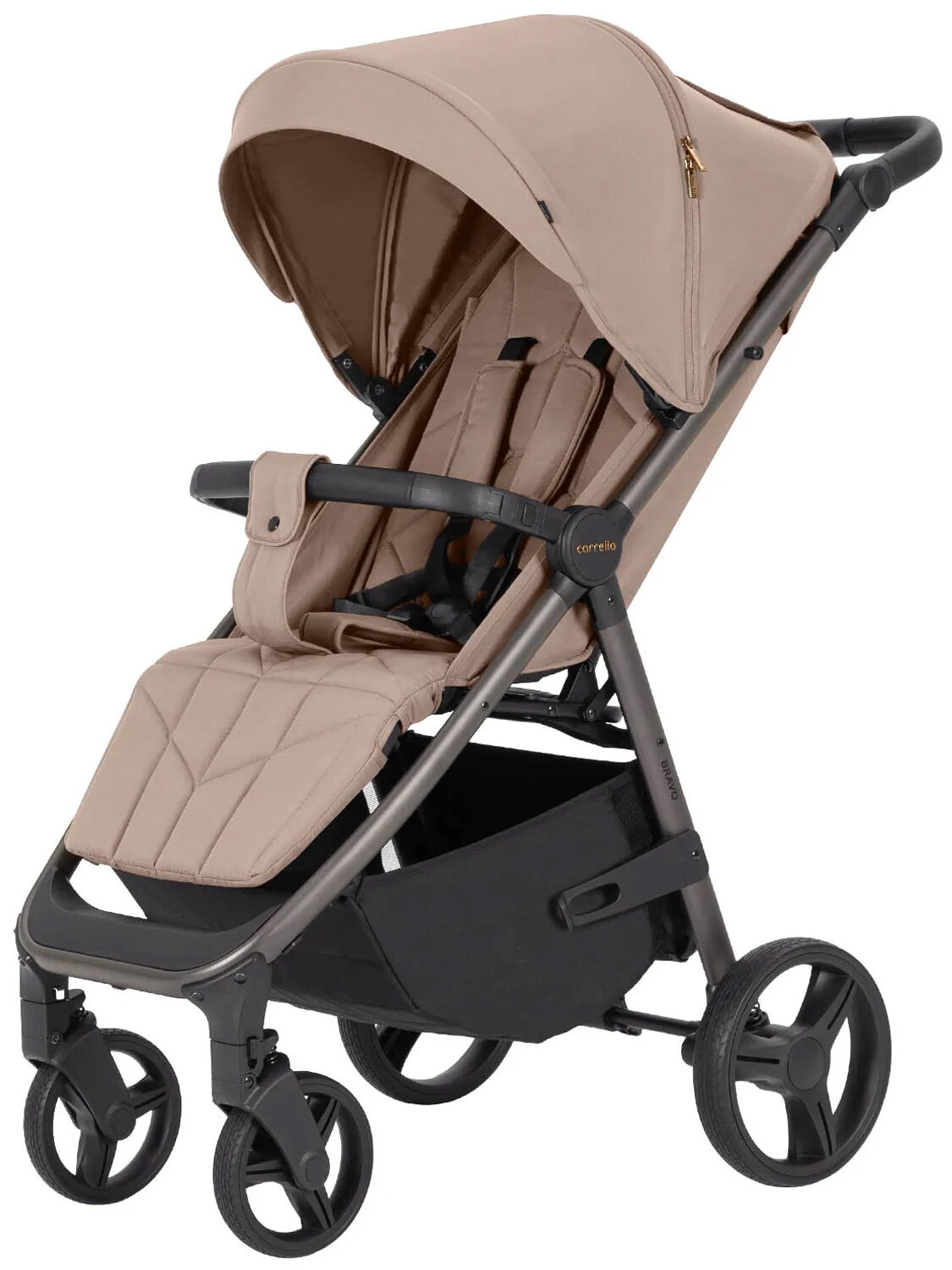 Коляска прогулочная CARRELLO Bravo PU Deep Beige
