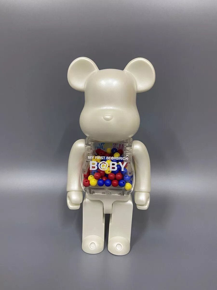Bearbrick, статуэтка/фигурка, для интерьера, Baby white, пластик, 28 см