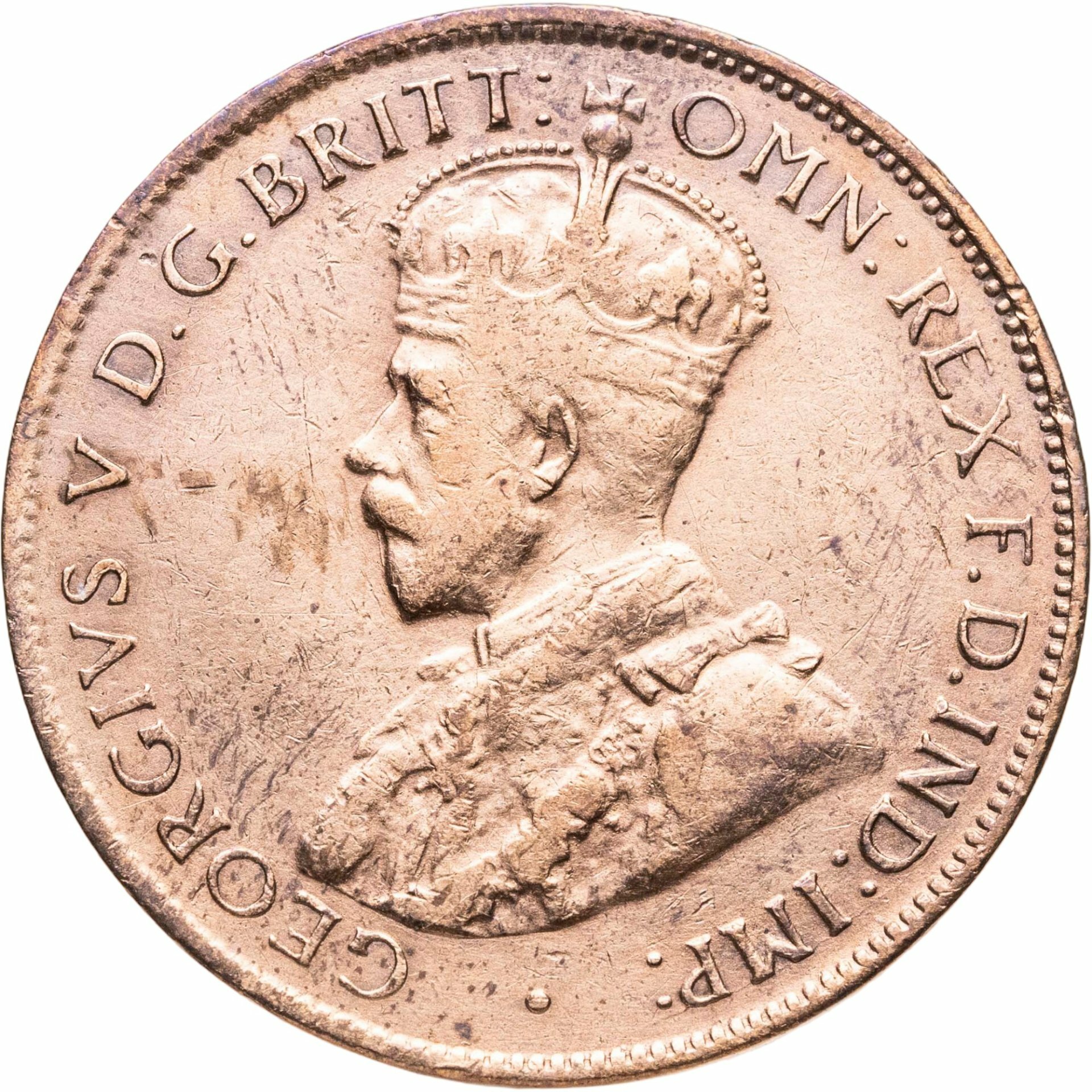 Австралия 1/2 пенни penny 1921, Бронза, в сохранности VF