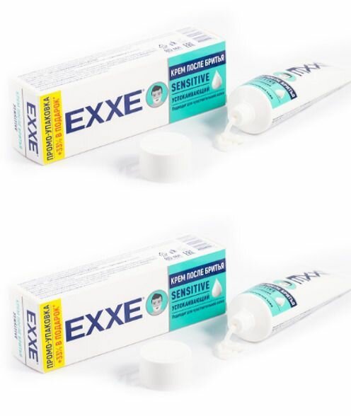 EXXE Крем после бритья мужской SENSITIVE, для чувствительной кожи, 100 мл, 2 шт
