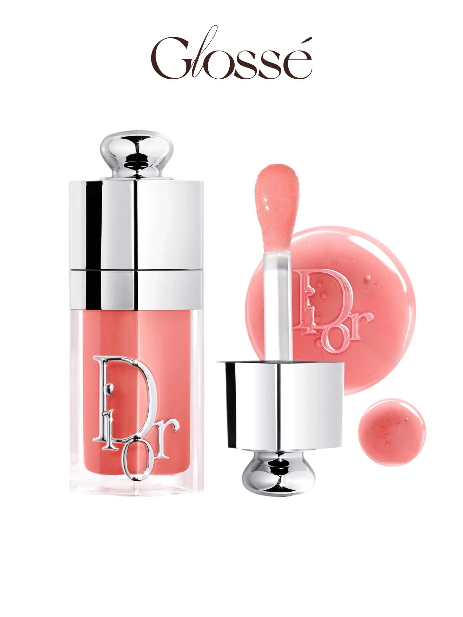 Dior масло для губ Lip Glow Oil Hydrating High-Shine Gloss, оттенок 012 Rosewood, 6 мл.