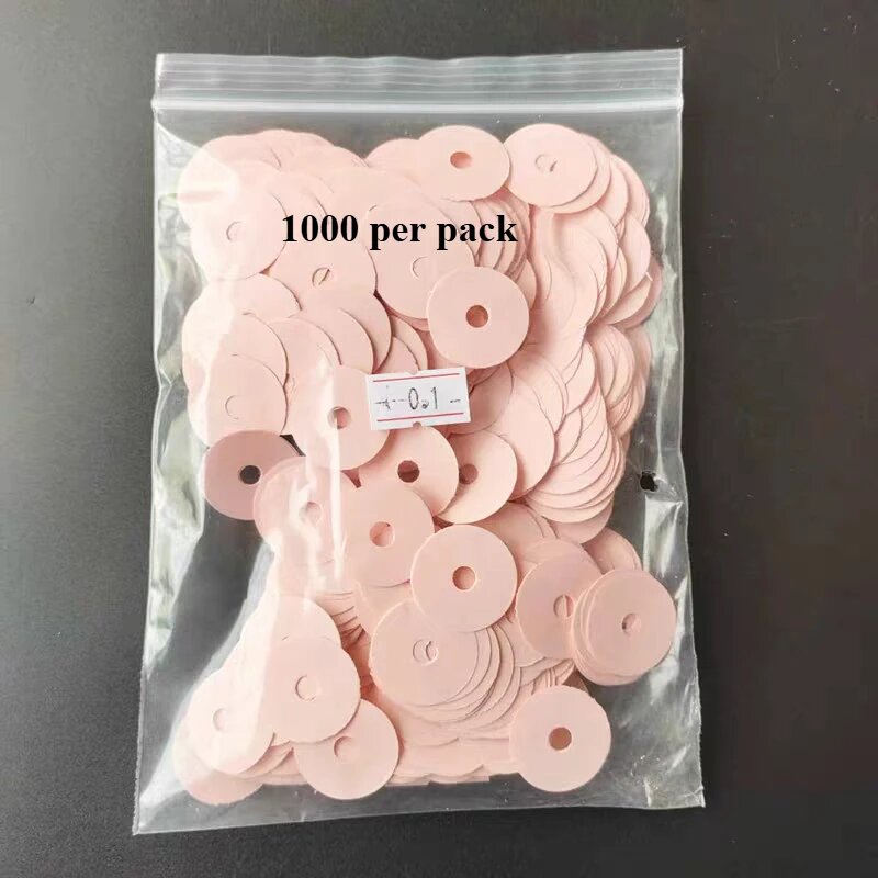 Бумажные шайбы для фортепиано 1000 шт Large circle 0.1mm