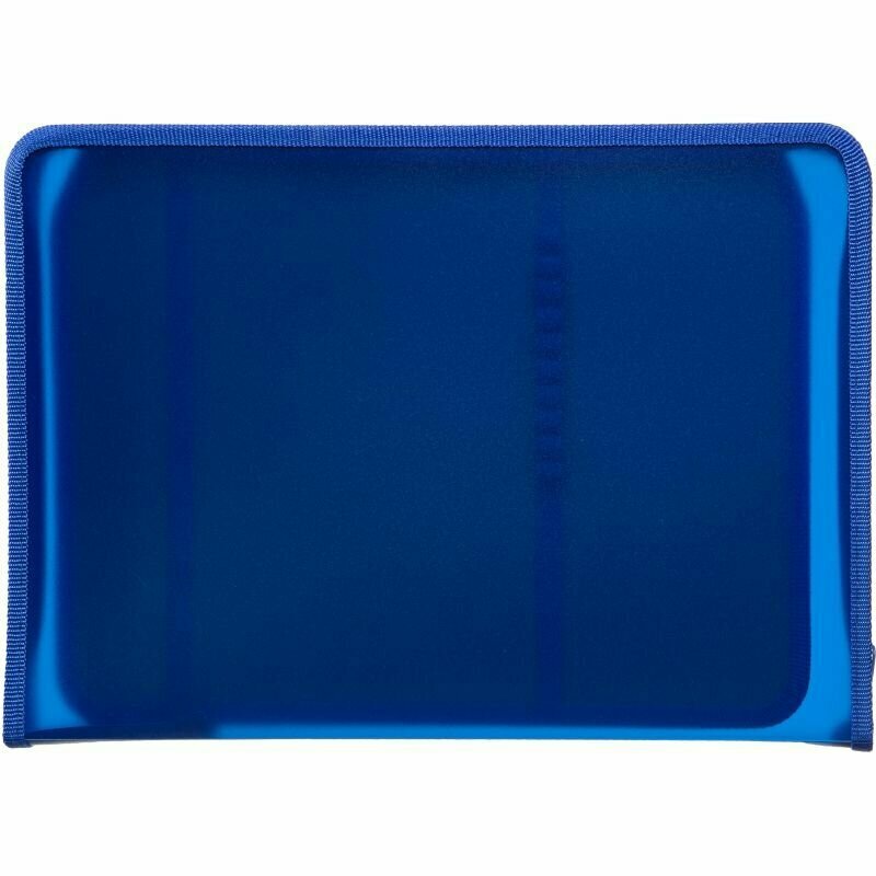 Папка для тетрадей Комус Класс, А4, Синий, откид. планка, тонир. пластик, ПТ-Р6