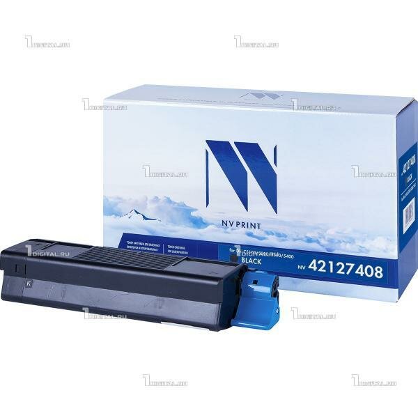 Картридж NV Print 42127408 черный для OKI C5100/5200/5300/5400 совместимый (5К) (NV-42127408Bk)