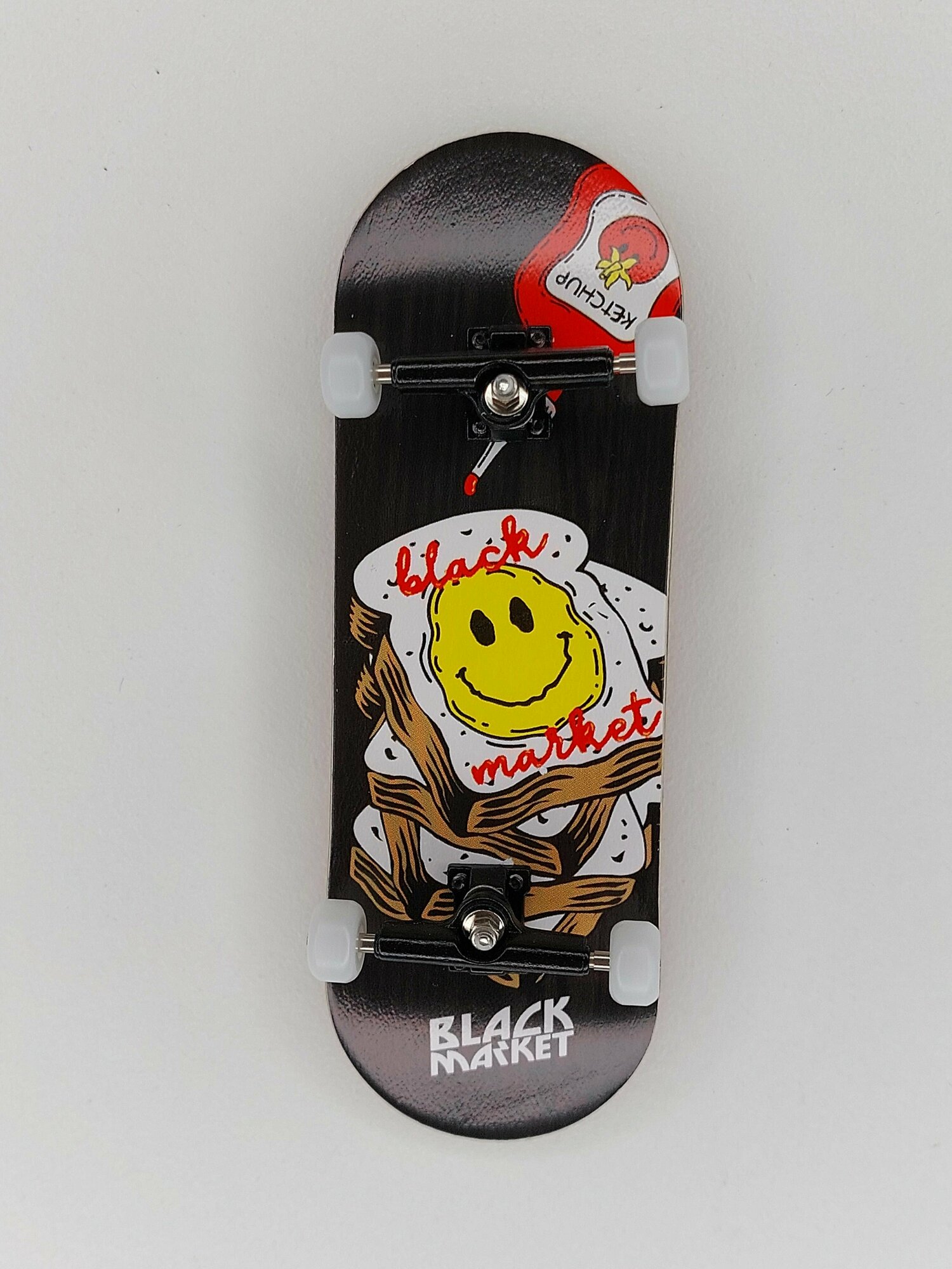 Фингерборд, профессиональный fingerboard Black market Deck 32 mm, пальчиковый скейтборд 33