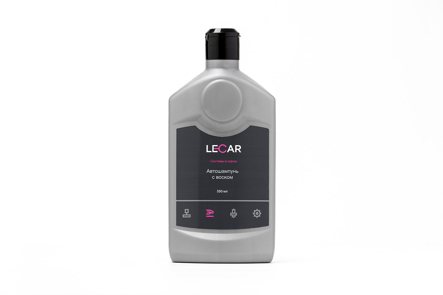 Автошампунь Lecar с воском флакон 550 мл