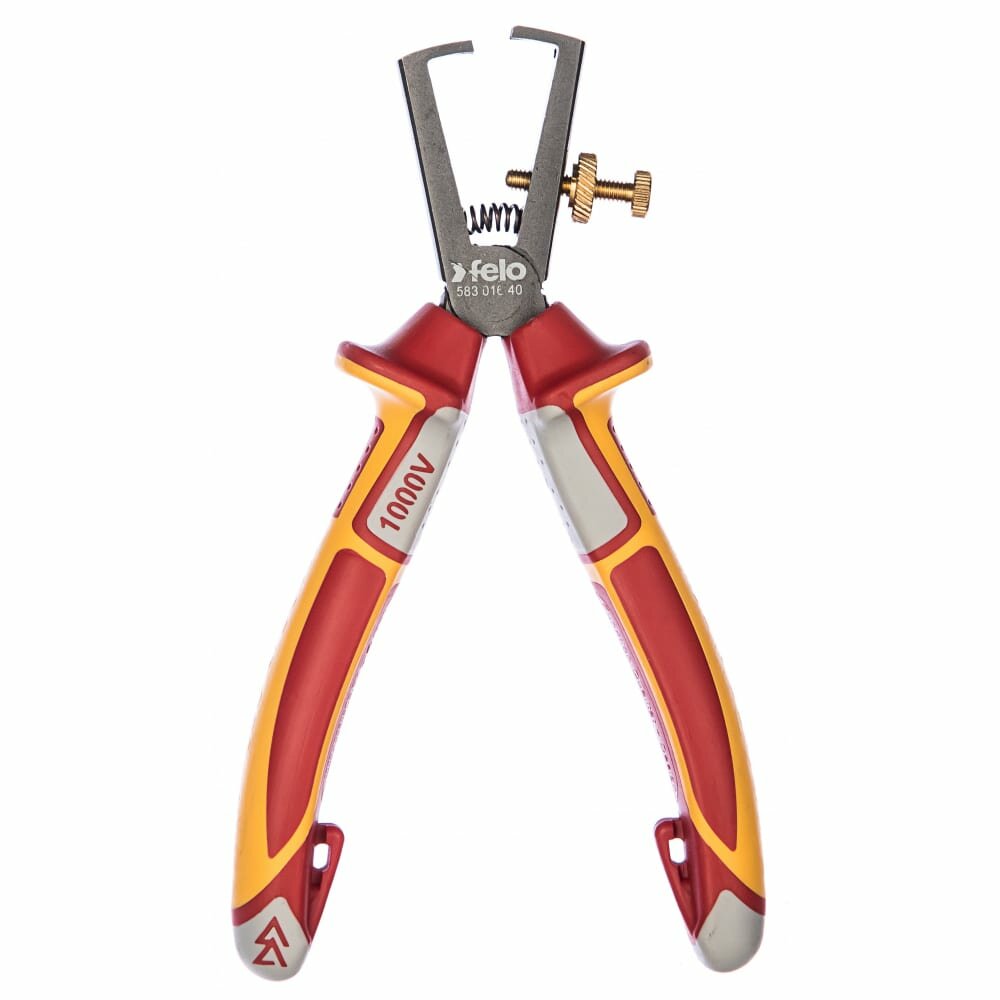 Стриппер Felo 58301640 для кабелей, диэлектрические рукоятки, желтый/красный