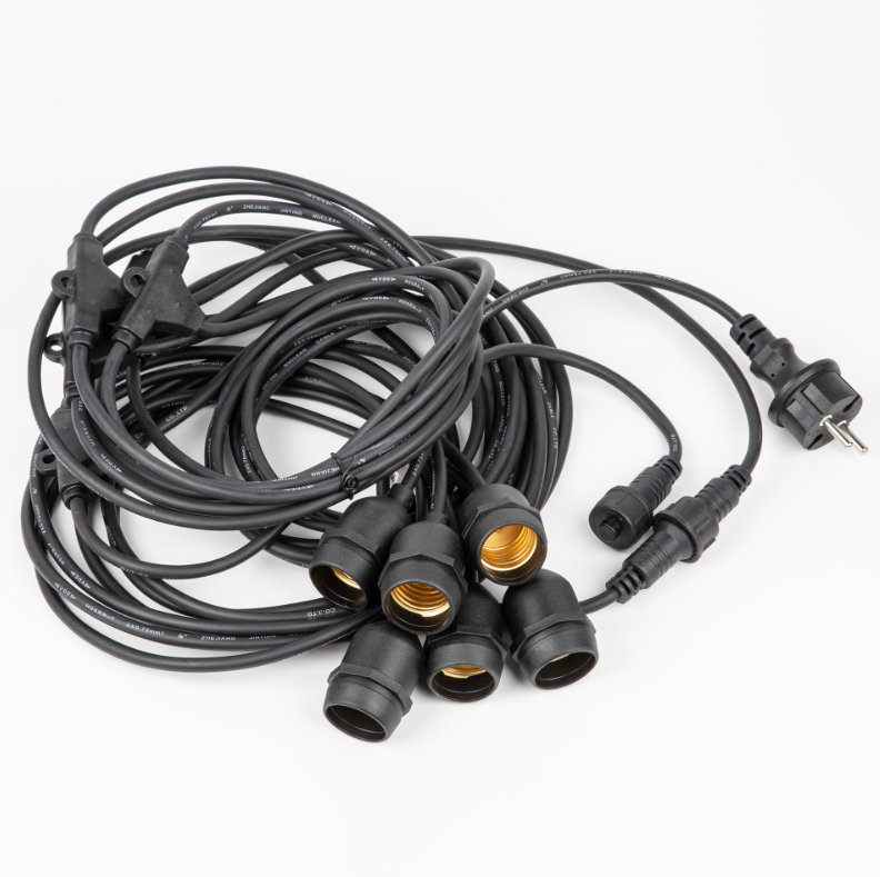 Гирлянда Uniel для освещения теплиц UDL-K230 6/E27/5M IP54 Black Belt-Light Greenhouse 5м+3м сетевой шнур. UL-00010925