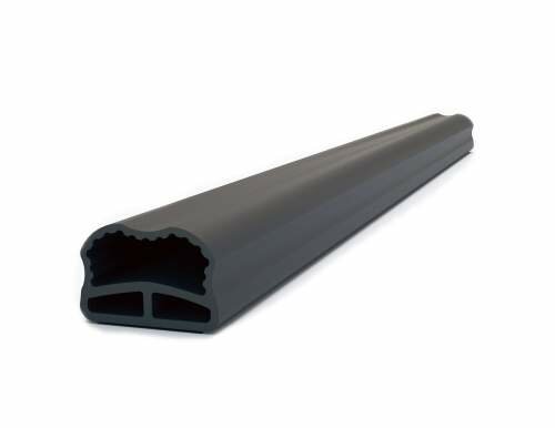 Уплотнитель контурный для стальных дверей DEVENTER, на клеевой основе, ТЭП, хлыст длиной 2180 мм, черный RAL 9004, S7919AS